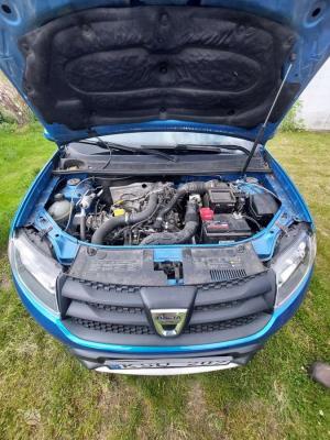 Blue Dacia Sandero 2014 in Kazlu Ruda, with an engine capacity of 0.90 L and mileage of 141 thousand km for 2950 €, photo 8 on AUTOMOTO.COM.LV