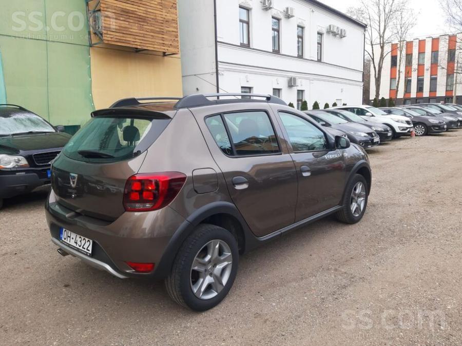 Brown Dacia Sandero 2019 in Daugavpils, with an engine capacity of 0.90 L and mileage of 0 thousand km for 8150 €, photo 6 on AUTOMOTO.COM.LV