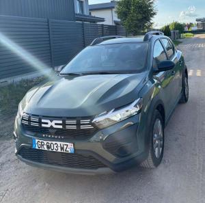 Green Dacia Sandero 2023 in Vilnius, with an engine capacity of 0.00 L and mileage of 12 thousand km for 12500 €, photo  on AUTOMOTO.COM.LV