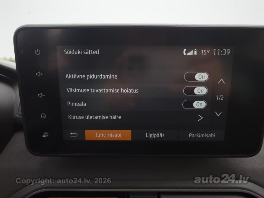 Dacia Sandero 2024 in Tallinn, with an engine capacity of 1.00 L and mileage of 40 thousand km for 13999 €, photo 26 on AUTOMOTO.COM.LV