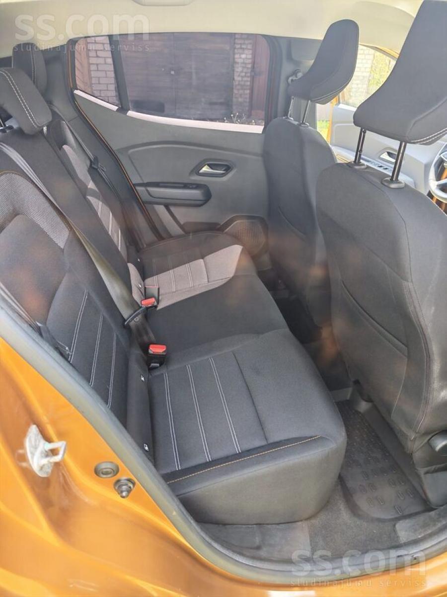 Oranžs Dacia Sandero 2021 Rīga, ar dzinēja tilpumu 1.00 L un nobraukumu 100 tūkst. km par 9500 €, foto 12 vietnē AUTOMOTO.COM.LV
