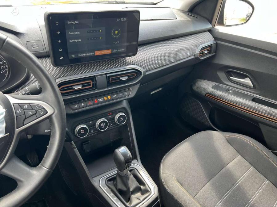 Orange Dacia Sandero 2023 in Kaunas, with an engine capacity of 1.00 L and mileage of 12 thousand km for 6900 €, photo 21 on AUTOMOTO.COM.LV