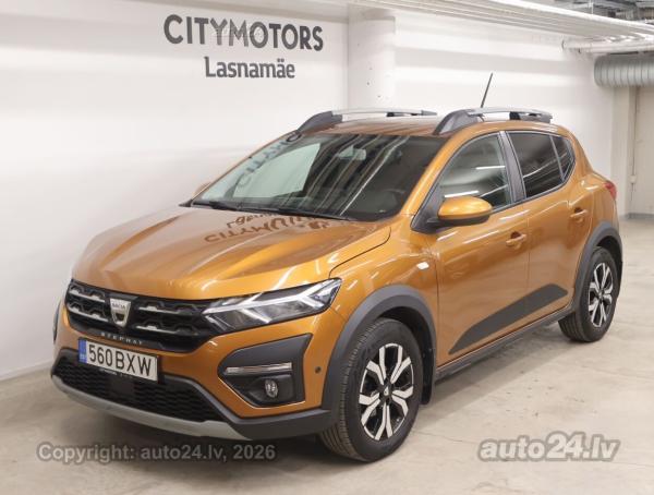 Orange Dacia Sandero 2023 in Tallinn, with an engine capacity of 1.00 L and mileage of 63 thousand km for 11900 €, photo 1 on AUTOMOTO.COM.LV