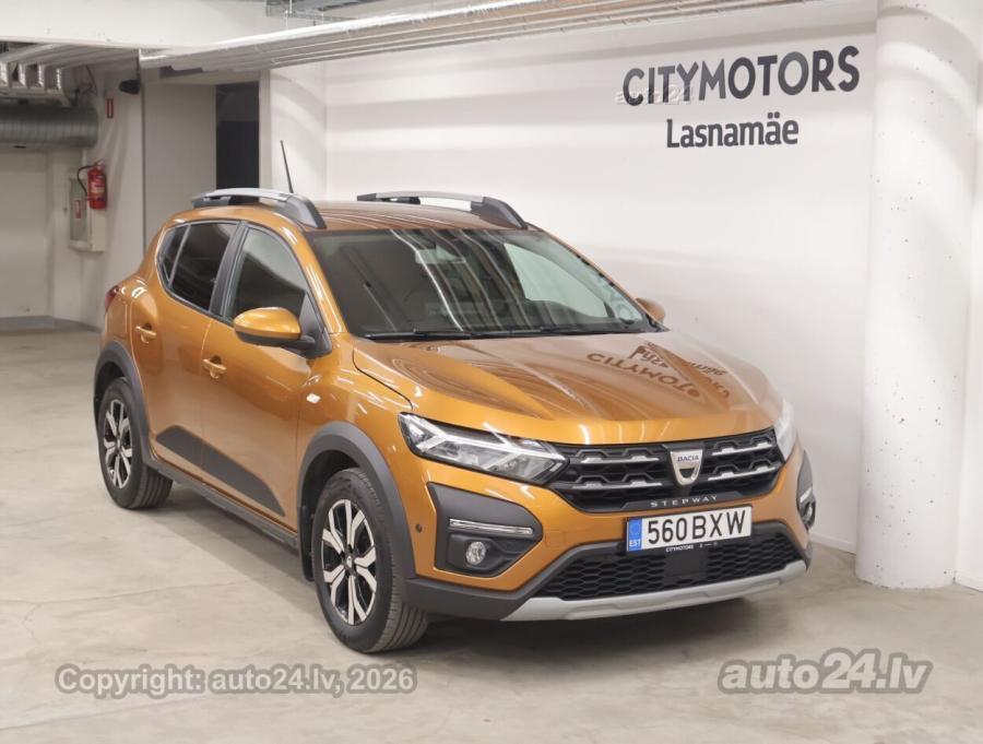 Orange Dacia Sandero 2023 in Tallinn, with an engine capacity of 1.00 L and mileage of 63 thousand km for 11900 €, photo 5 on AUTOMOTO.COM.LV