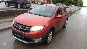 Sarkans Dacia Sandero 2014 Marijampole, ar dzinēja tilpumu 0.90 L un nobraukumu 166 tūkst. km par 3100 €, foto  vietnē AUTOMOTO.COM.LV
