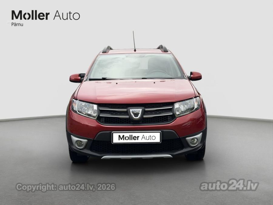 Red Dacia Sandero 2016 in Parnu, with an engine capacity of 0.90 L and mileage of 132 thousand km for 5990 €, photo 4 on AUTOMOTO.COM.LV