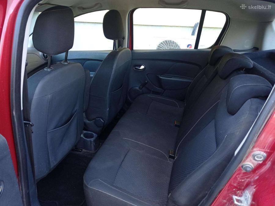 Red Dacia Sandero 2019 in Klaipeda, with an engine capacity of 1.00 L and mileage of 74 thousand km for 7500 €, photo 8 on AUTOMOTO.COM.LV