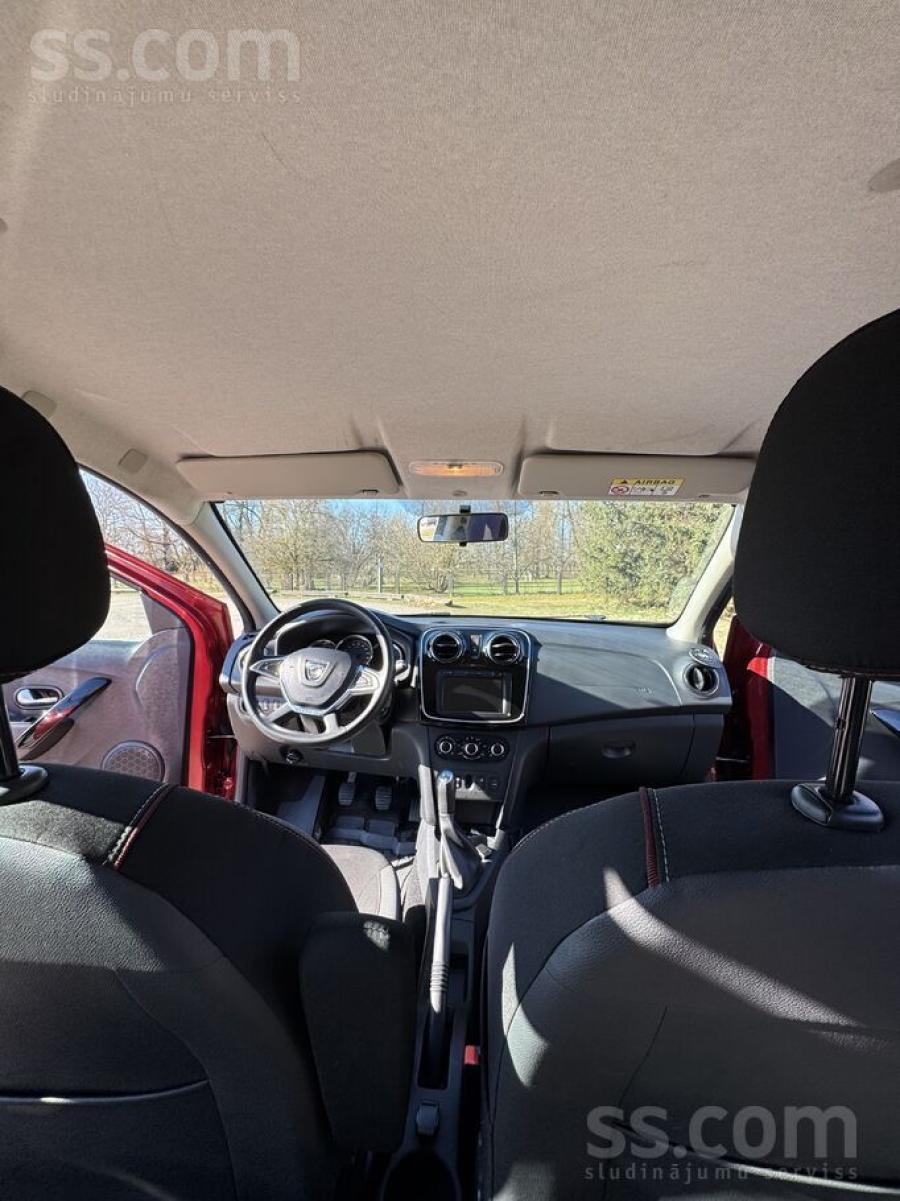 Red Dacia Sandero 2020 in Riga, with an engine capacity of 0.90 L and mileage of 146 thousand km for 4800 €, photo 7 on AUTOMOTO.COM.LV