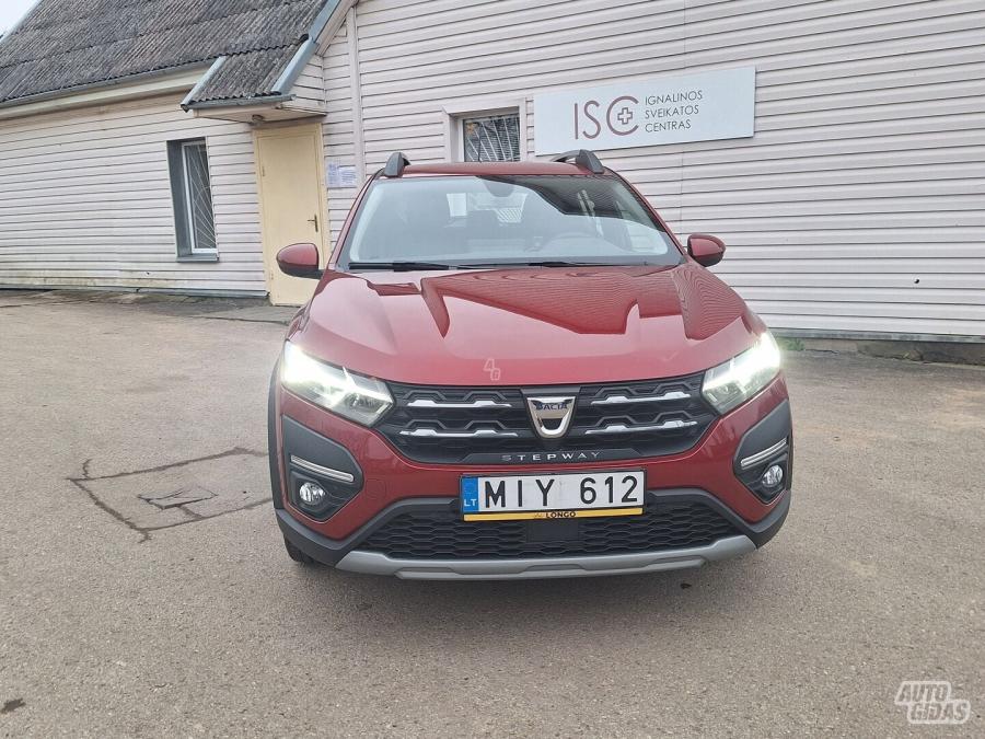 Sarkans Dacia sandero-stepway 2022 Ignalina, ar dzinēja tilpumu 1.00 L un nobraukumu 41 tūkst. km par 7950 €, foto 2 vietnē AUTOMOTO.COM.LV