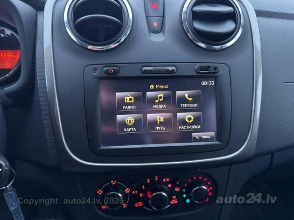 White Dacia Sandero 2015 in Narva, with an engine capacity of 0.90 L and mileage of 66 thousand km for 5490 €, photo 11 on AUTOMOTO.COM.LV