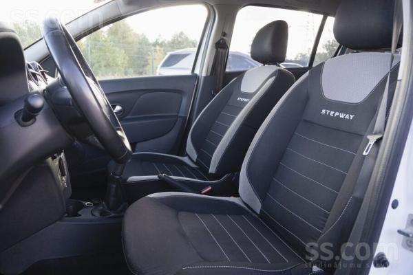 White Dacia Sandero 2019 in Riga, with an engine capacity of 0.90 L and mileage of 147 thousand km for 7290 €, photo 8 on AUTOMOTO.COM.LV