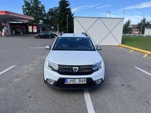 White Dacia Sandero 2019 in Kaunas, with an engine capacity of 0.90 L and mileage of 67 thousand km for 5499 €, photo 9 on AUTOMOTO.COM.LV