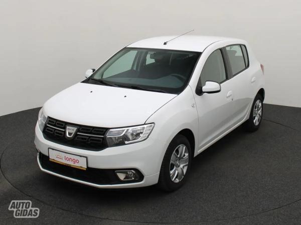 White Dacia Sandero 2020 in Vilnius, with an engine capacity of 1.00 L and mileage of 156 thousand km for 7099 €, photo 1 on AUTOMOTO.COM.LV