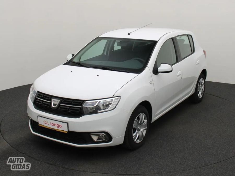 White Dacia Sandero 2020 in Vilnius, with an engine capacity of 1.00 L and mileage of 156 thousand km for 7099 €, photo 1 on AUTOMOTO.COM.LV