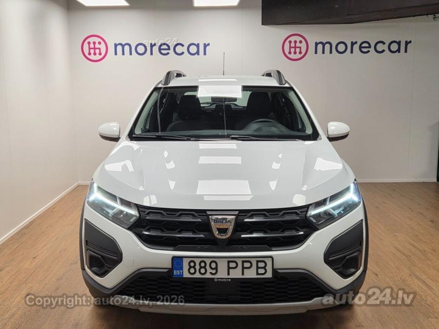 White Dacia Sandero 2022 in Tallinn, with an engine capacity of 1.00 L and mileage of 155 thousand km for 7900 €, photo 2 on AUTOMOTO.COM.LV