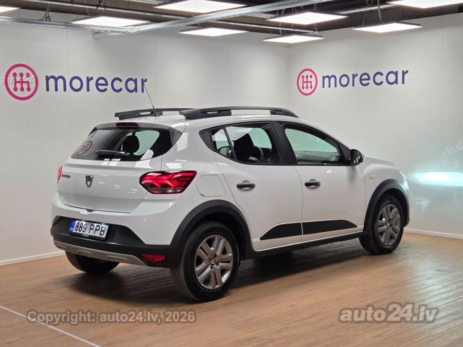 White Dacia Sandero 2022 in Tallinn, with an engine capacity of 1.00 L and mileage of 155 thousand km for 7900 €, photo 4 on AUTOMOTO.COM.LV