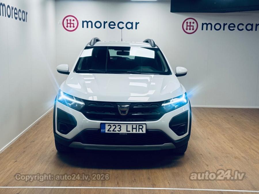 White Dacia Sandero 2022 in Tallinn, with an engine capacity of 1.00 L and mileage of 130 thousand km for 8400 €, photo 2 on AUTOMOTO.COM.LV
