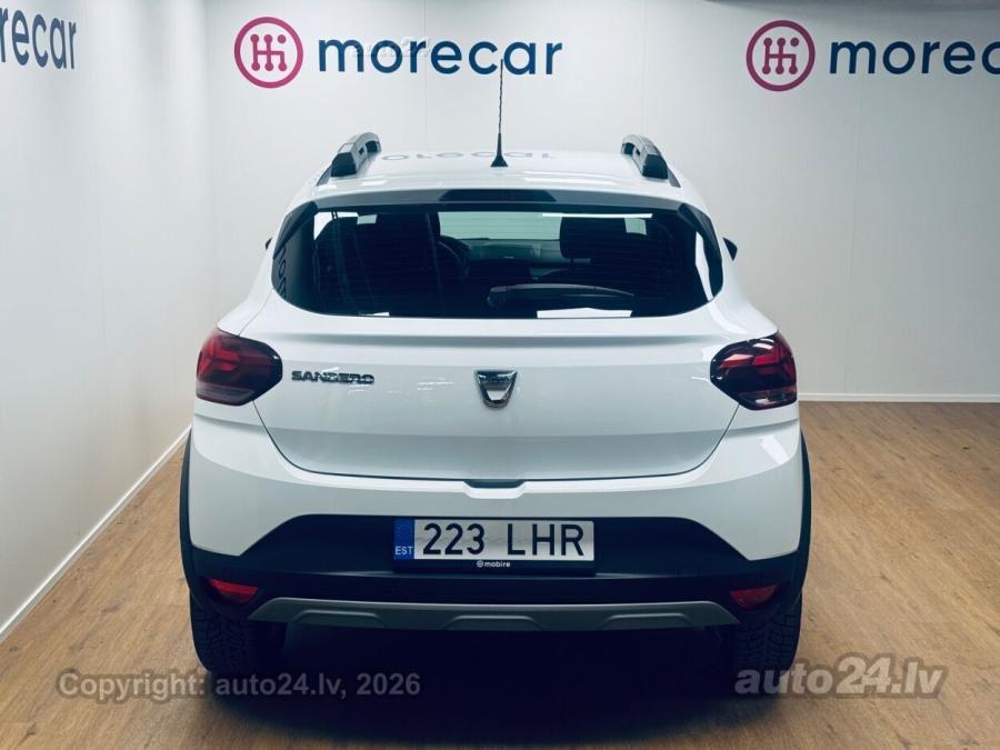 White Dacia Sandero 2022 in Tallinn, with an engine capacity of 1.00 L and mileage of 130 thousand km for 8400 €, photo 4 on AUTOMOTO.COM.LV