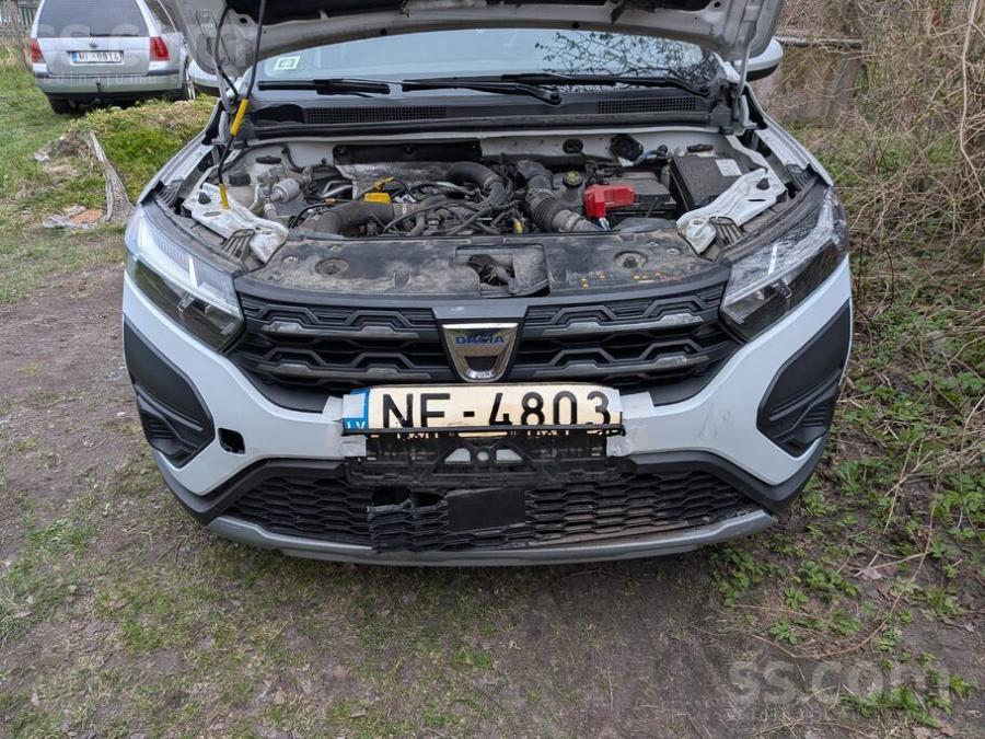 Balts Dacia Sandero 2022 Rīga, ar dzinēja tilpumu 1.00 L un nobraukumu 56 tūkst. km par 4000 €, foto 1 vietnē AUTOMOTO.COM.LV