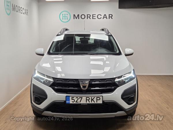 White Dacia Sandero 2022 in Tallinn, with an engine capacity of 1.00 L and mileage of 106 thousand km for 8400 €, photo 2 on AUTOMOTO.COM.LV