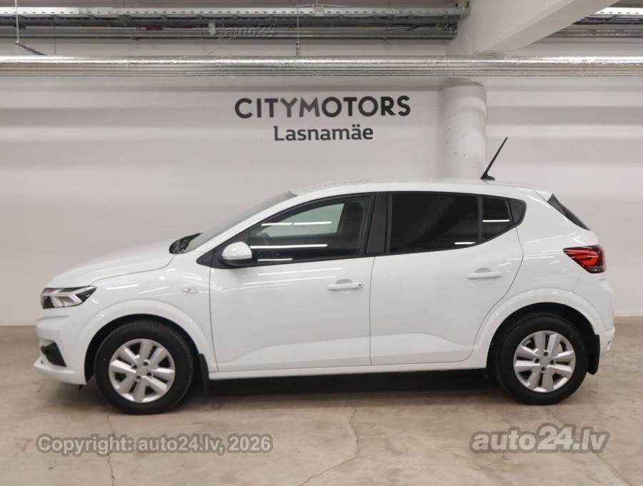 Balts Dacia Sandero 2023 Tallina, ar dzinēja tilpumu 1.00 L un nobraukumu 38 tūkst. km par 10900 €, foto 3 vietnē AUTOMOTO.COM.LV