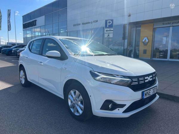Balts Dacia Sandero 2023 Panevēža, ar dzinēja tilpumu 1.00 L un nobraukumu 41 tūkst. km par 12700 €, foto 1 vietnē AUTOMOTO.COM.LV