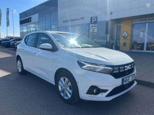 White Dacia Sandero 2023 in Panevezys, with an engine capacity of 1.00 L and mileage of 41 thousand km for 12700 €, photo  on AUTOMOTO.COM.LV