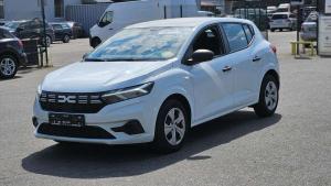 White Dacia Sandero 2024 in Vilnius, with an engine capacity of 1.00 L and mileage of 27 thousand km for 8000 €, photo 5 on AUTOMOTO.COM.LV