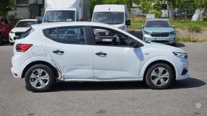 White Dacia Sandero 2024 in Vilnius, with an engine capacity of 1.00 L and mileage of 27 thousand km for 8000 €, photo 13 on AUTOMOTO.COM.LV