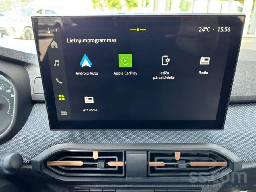 White Dacia Sandero 2026 in Liepaja, with an engine capacity of 1.20 L and mileage of 0 thousand km for 17320 €, photo 11 on AUTOMOTO.COM.LV
