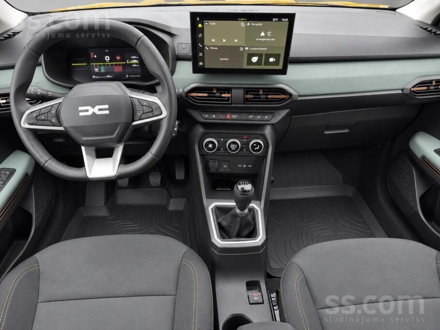 Dzeltens Dacia Sandero 2026 Rīga, ar dzinēja tilpumu 1.00 L un nobraukumu 1 tūkst. km par 16900 €, foto 11 vietnē AUTOMOTO.COM.LV