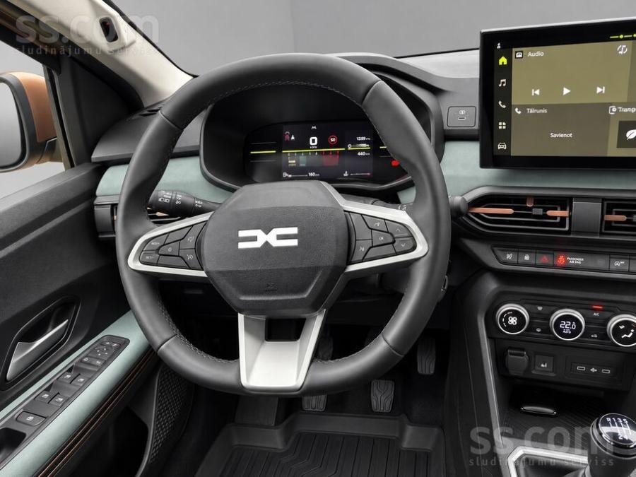 Dzeltens Dacia Sandero 2026 Rīga, ar dzinēja tilpumu 1.00 L un nobraukumu 1 tūkst. km par 16900 €, foto 12 vietnē AUTOMOTO.COM.LV