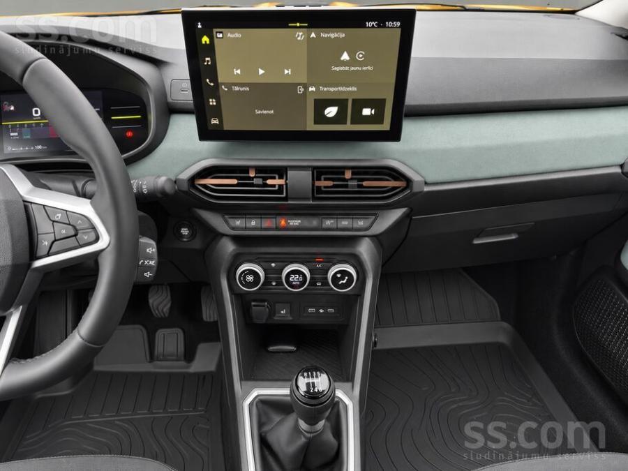 Dzeltens Dacia Sandero 2026 Rīga, ar dzinēja tilpumu 1.00 L un nobraukumu 1 tūkst. km par 16900 €, foto 13 vietnē AUTOMOTO.COM.LV