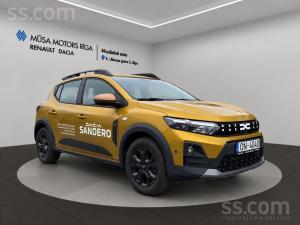 Dzeltens Dacia Sandero 2026 Rīga, ar dzinēja tilpumu 1.00 L un nobraukumu 1 tūkst. km par 16900 €, foto  vietnē AUTOMOTO.COM.LV