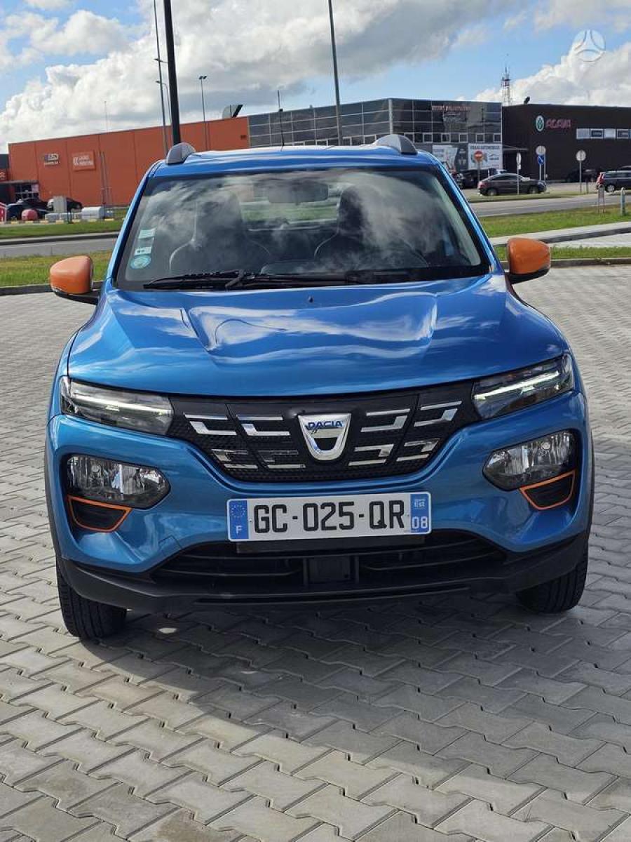 Blue Dacia Spring 2021 in Taurage, with an engine capacity of 0.00 L and mileage of 27 thousand km for 6800 €, photo 3 on AUTOMOTO.COM.LV