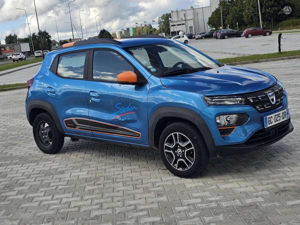 Blue Dacia Spring 2021 in Taurage, with an engine capacity of 0.00 L and mileage of 27 thousand km for 6800 €, photo 7 on AUTOMOTO.COM.LV