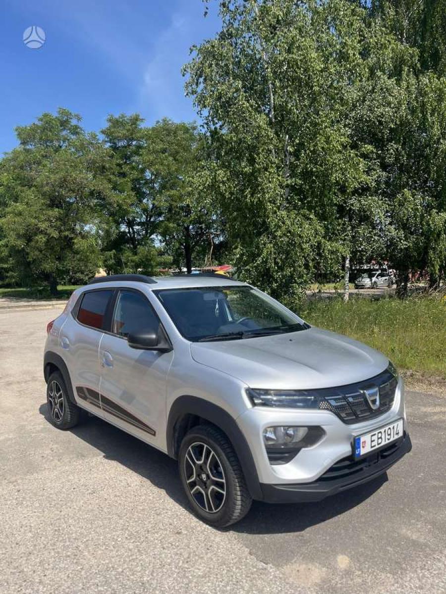 Grey Dacia Spring 2022 in Alytus, with an engine capacity of 0.00 L and mileage of 23 thousand km for 7450 €, photo 7 on AUTOMOTO.COM.LV