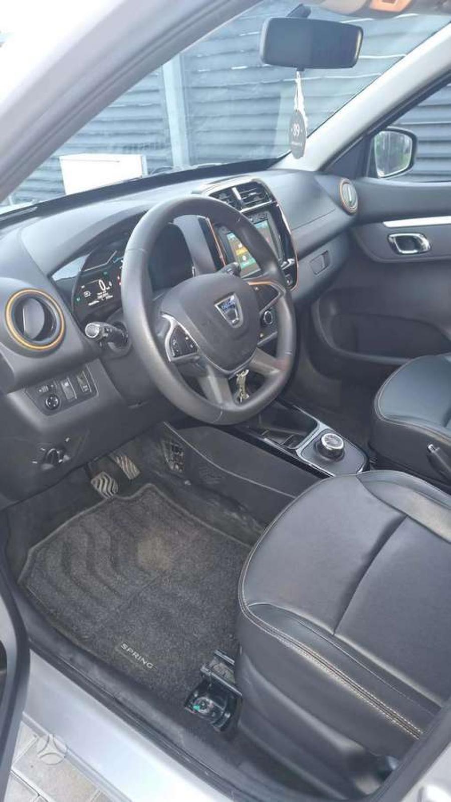 Grey Dacia Spring 2022 in Alytus, with an engine capacity of 0.00 L and mileage of 23 thousand km for 7450 €, photo 13 on AUTOMOTO.COM.LV