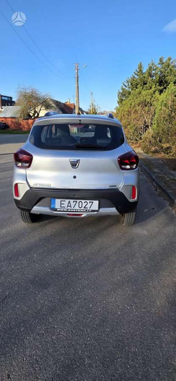 Pelēks Dacia Spring 2022 Kauņa, ar dzinēja tilpumu 0.00 L un nobraukumu 33 tūkst. km par 8990 €, foto 3 vietnē AUTOMOTO.COM.LV