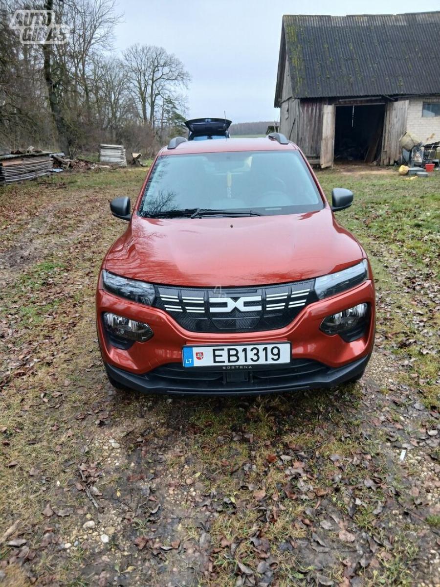 Red Dacia Spring 2024 in Panevezys, with an engine capacity of 0.00 L and mileage of 27 thousand km for 10500 €, photo 5 on AUTOMOTO.COM.LV