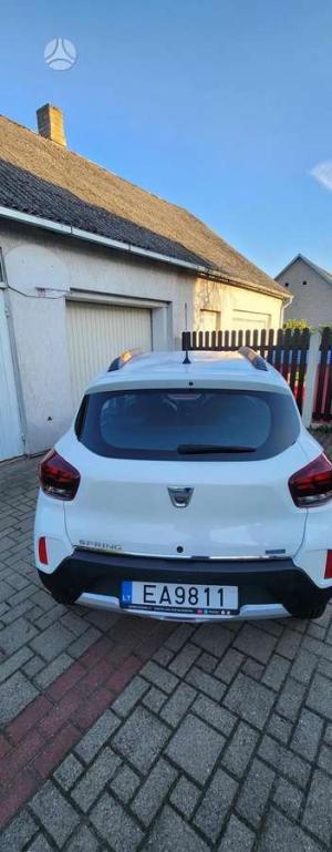 White Dacia Spring 2022 in Panevezys, with an engine capacity of 0.00 L and mileage of 41 thousand km for 8700 €, photo 5 on AUTOMOTO.COM.LV