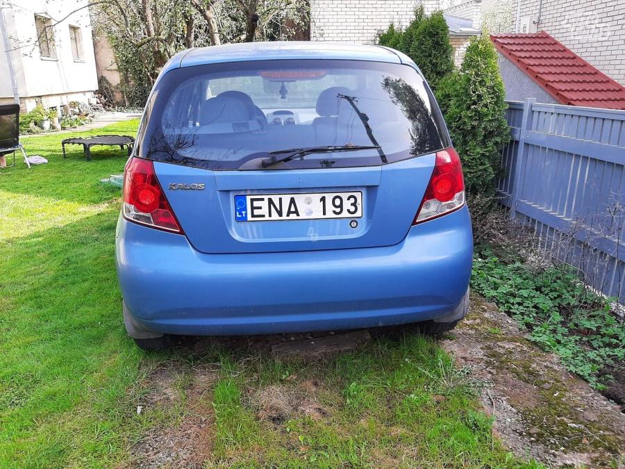 Daewoo Kalos 2003 in Kaunas, with an engine capacity of 1.20 L and mileage of 91 thousand km for 800 €, photo 7 on AUTOMOTO.COM.LV