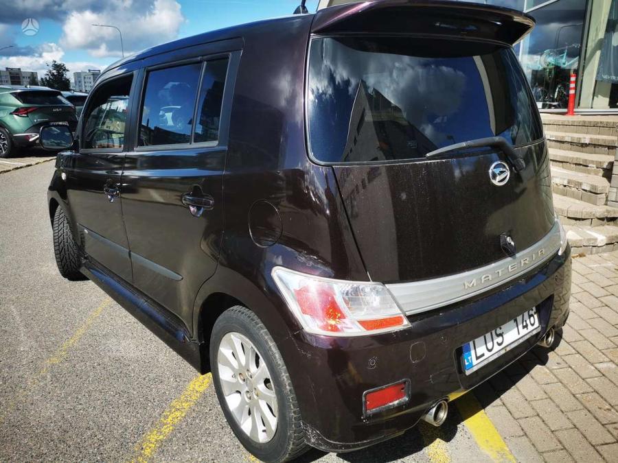 Violets Daihatsu Materia 2007 Viļņa, ar dzinēja tilpumu 1.50 L un nobraukumu 136 tūkst. km par 3845 €, foto 6 vietnē AUTOMOTO.COM.LV