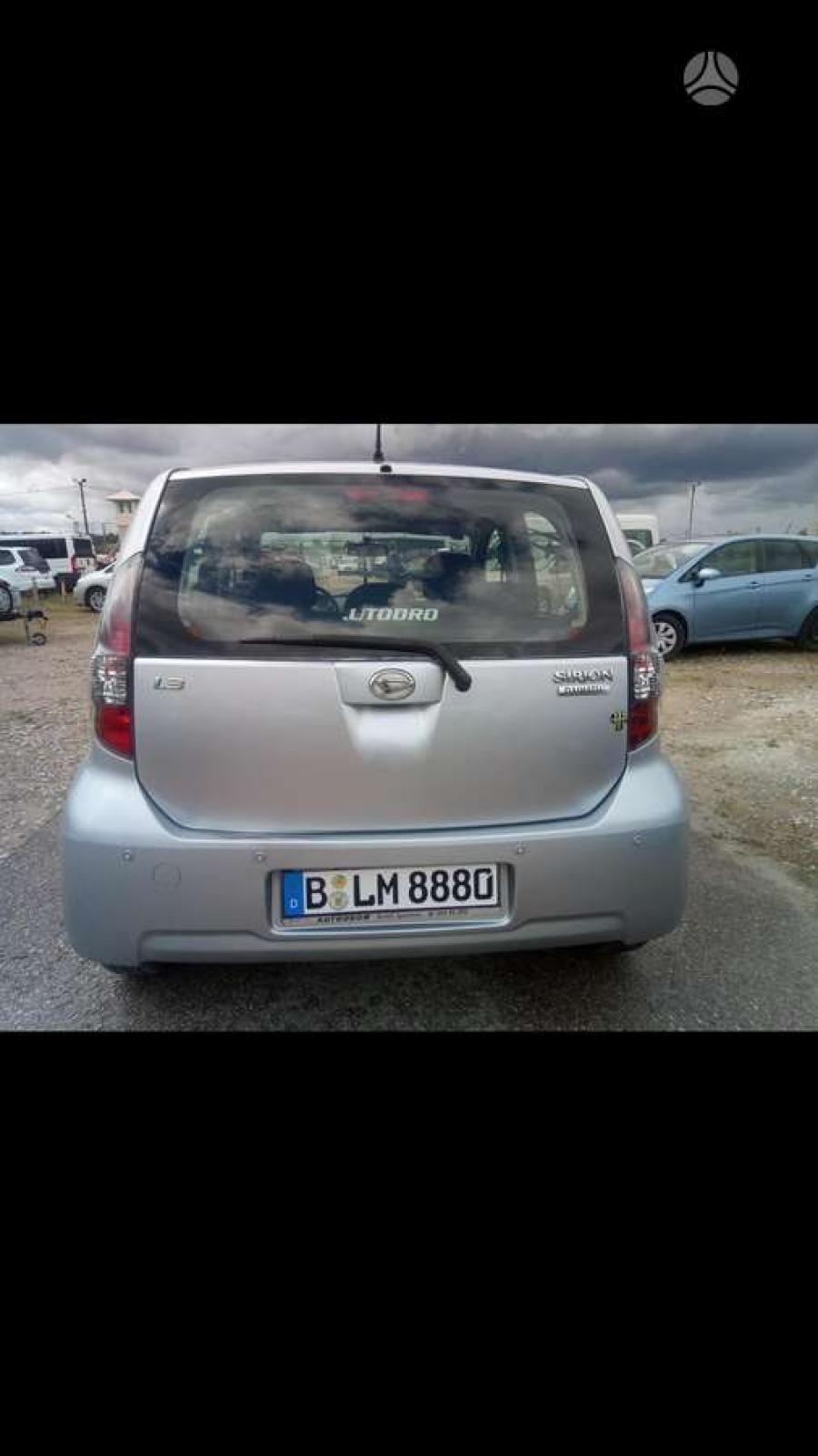 Grey Daihatsu Sirion 2009 in Vilnius, with an engine capacity of 1.30 L and mileage of 96 thousand km for 3950 €, photo 6 on AUTOMOTO.COM.LV