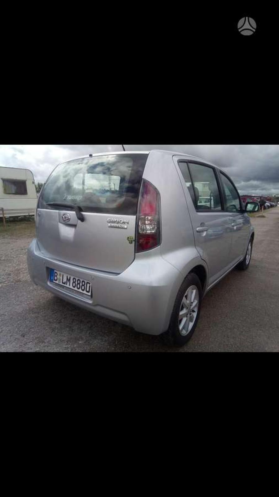 Grey Daihatsu Sirion 2009 in Vilnius, with an engine capacity of 1.30 L and mileage of 96 thousand km for 3950 €, photo 7 on AUTOMOTO.COM.LV