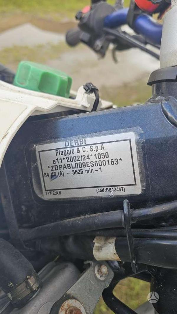 Derbi Senda 2014 Klaipėda, ar dzinēja tilpumu 50.00 L un nobraukumu 11 tūkst. km par 1000 €, foto 7 vietnē AUTOMOTO.COM.LV