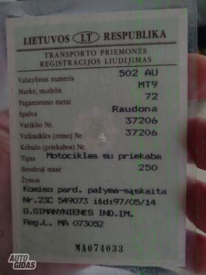 Dnepr MT 9 1972 Druskininkai, ar dzinēja tilpumu 0.00 L un nobraukumu 0 tūkst. km par 600 €, foto 13 vietnē AUTOMOTO.COM.LV