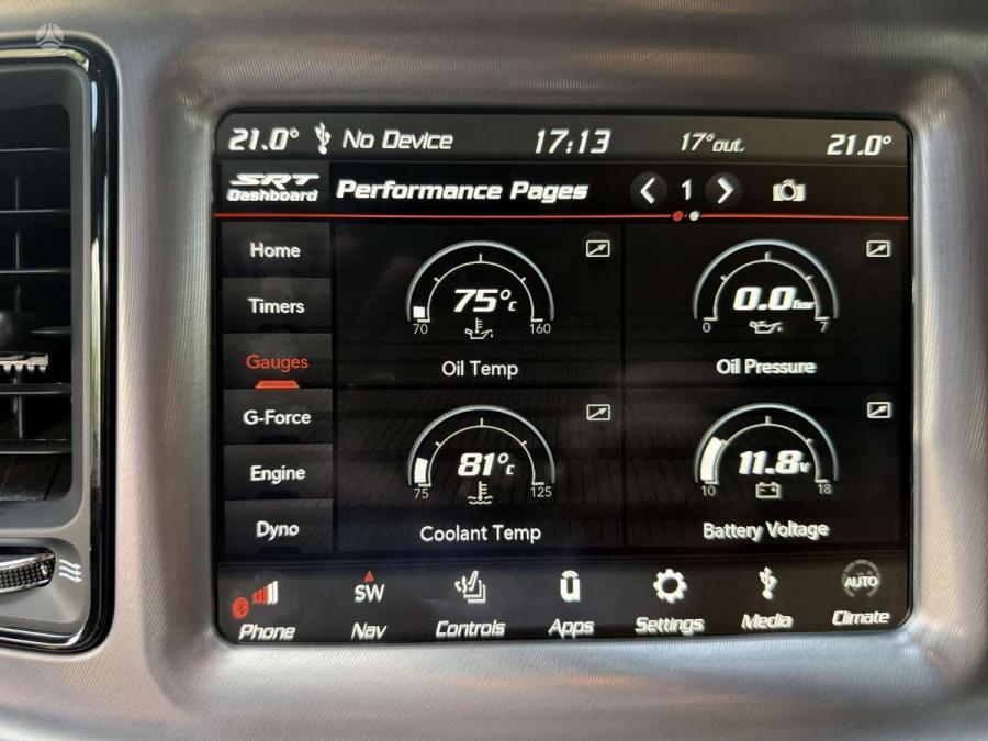 Melns Dodge Challenger 2021 Viļņa, ar dzinēja tilpumu 6.42 L un nobraukumu 61 tūkst. km par 37000 €, foto 39 vietnē AUTOMOTO.COM.LV