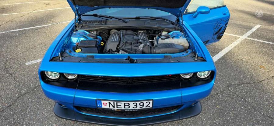 Zils Dodge Challenger 2019 Klaipėda, ar dzinēja tilpumu 6.42 L un nobraukumu 45 tūkst. km par 33500 €, foto 14 vietnē AUTOMOTO.COM.LV