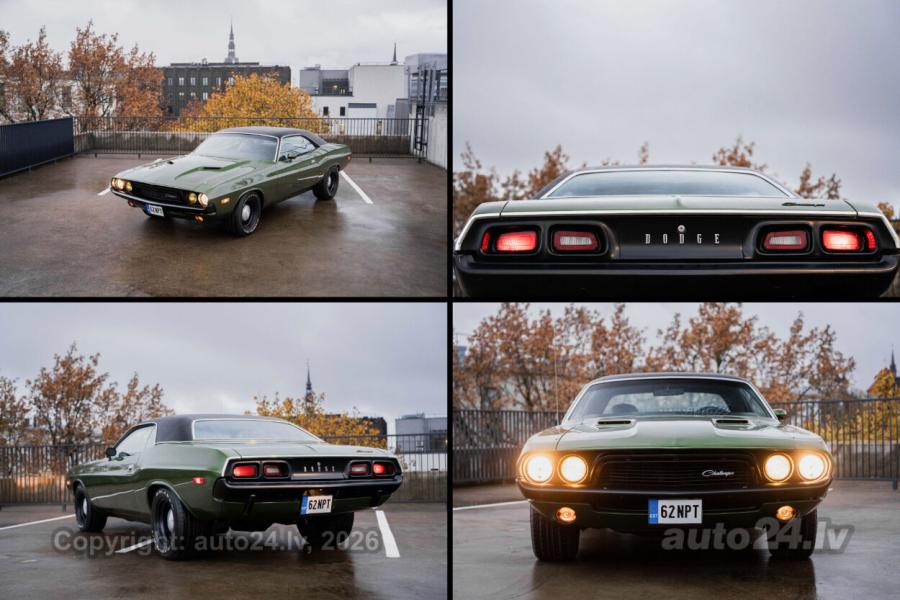 Green Dodge Challenger 1972 in Tallinn, with an engine capacity of 5.20 L and mileage of 105 thousand km for 49950 €, photo 27 on AUTOMOTO.COM.LV